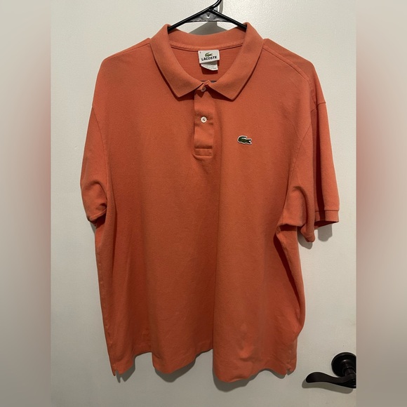 Lacoste | Shirts | Lacoste Sz 8 Mens Peach Polo Shirt | Poshmark